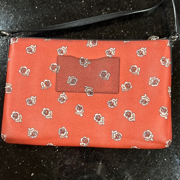 Coach | Bags | Coach Sienna Rose Pop Red And Black Coated Canvas ...